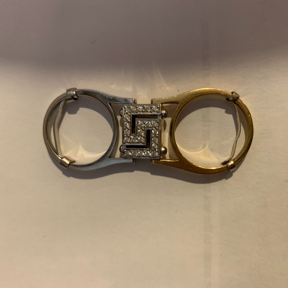 14k And Diamond Greek Sz7 Flip Ring - Gem